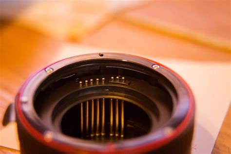 Premium Photo A Close Up Look Of A Lens Adapter With Autofocus