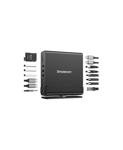 Simplecom Cht815 15 In 1 Usb C 4k Triple Display Mst Docking Station