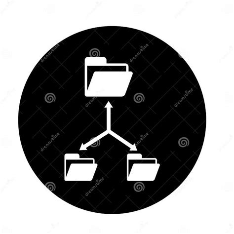 Application Structure Folder Folder Structure Icon Black Vector