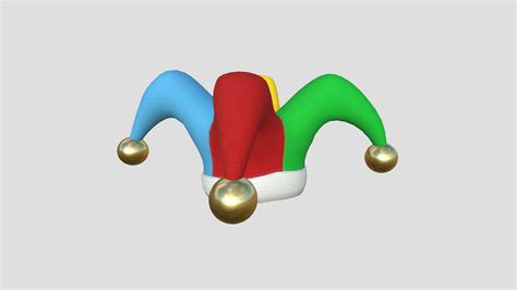 Jester Hat 01 Multi Color 3d Model By Gsommer