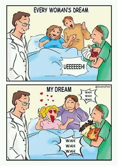 Two Comics With People In Bed And One Is Saying Every Womans Dream