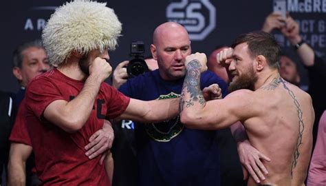 A Brawl Breaks Out After Khabib Nurmagomedov Submits Conor Mcgregor In The 4th Round Videos