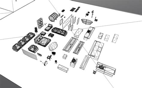 3d Model Modern Mansion Complete Modular Asset Kit Vr Ar Low Poly Cgtrader