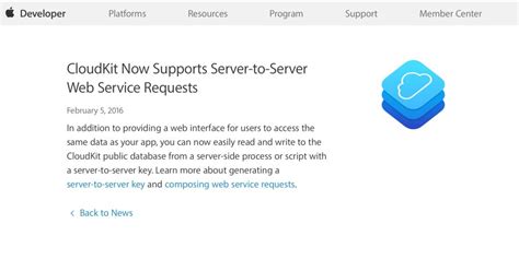 Apple Adds Server Api To Cloudkit Unlocking New Developer