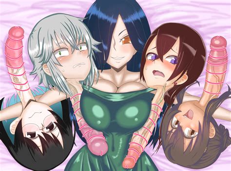Rule 34 5girls Bar Censor Body Horror Censored Female Holding Head