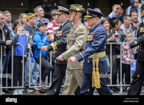 Sydney Australia April 25 2015 The Senior Adf Officers Of The Army
