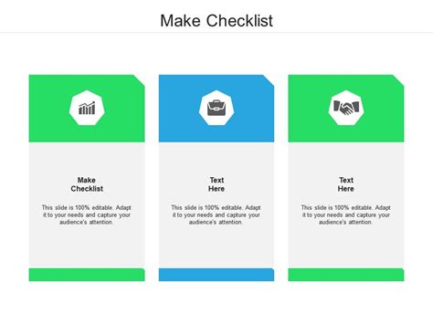 Make Checklist Ppt Powerpoint Presentation Show File Formats Cpb Presentation Graphics