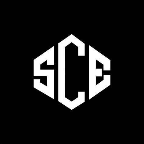 Sce Letter Logo Design With Polygon Shape Sce Polygon And Cube Shape