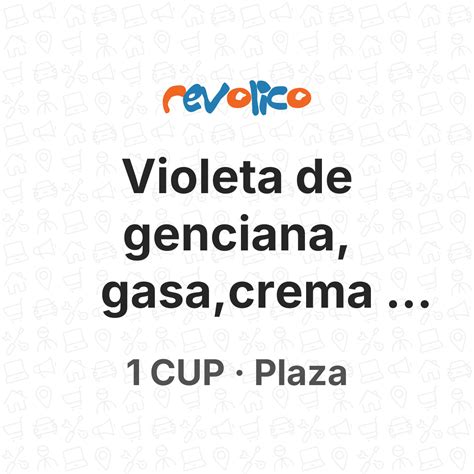 Violeta De Genciana Gasa Crema Vaginal Misoprost En Plaza La Habana Cuba Revolico