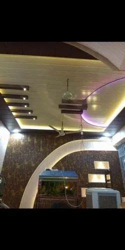 Concealed Grid Film Coated PVC Panel False Ceiling Thickness 8mm At