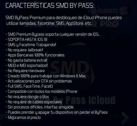 Smd Premium Para Desbloqueo De Icloud Iphone