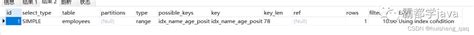 最详细的 Mysql 执行计划和索引优化！ Csdn博客