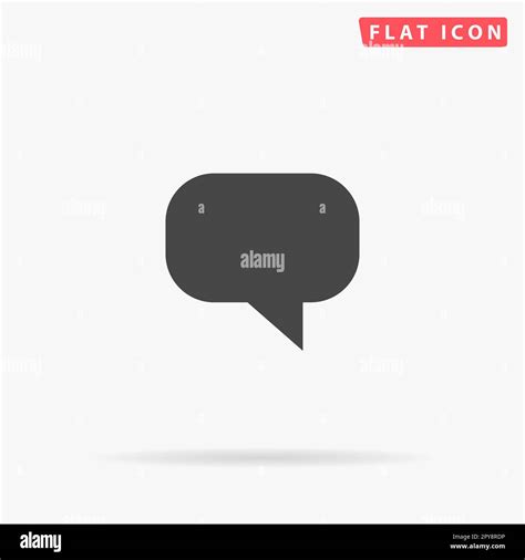 Quote Simple Flat Black Symbol With Shadow On White Background Vector