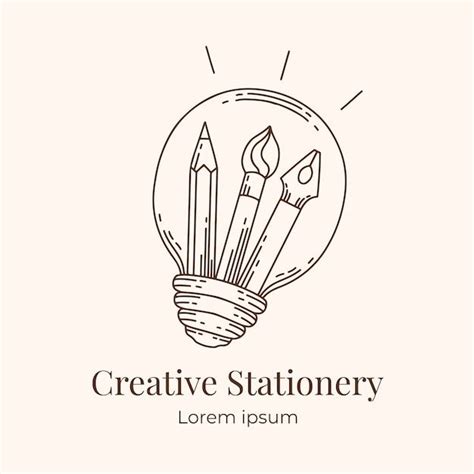 Free Vector Stationery Store Logo Design