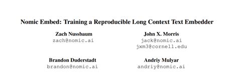 노믹 임베드 최초의 오픈소스 긴 텍스트 임베드 모델 Openai를 능가하는 최고의 모델 All Things It Ai