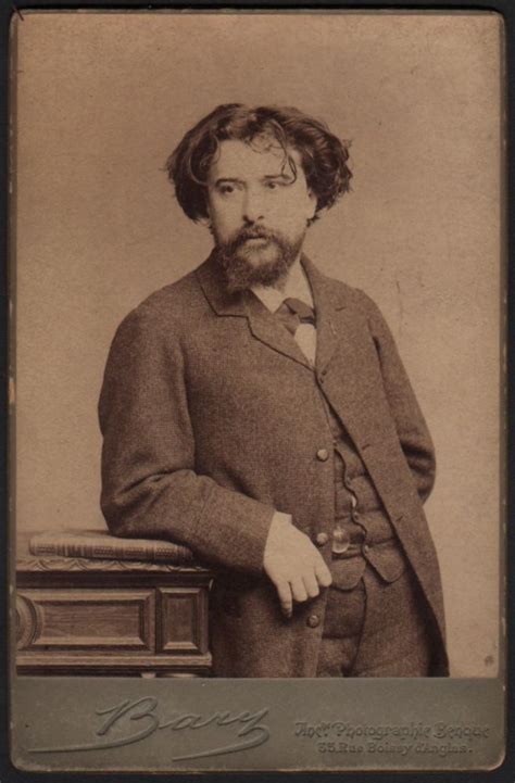 Portrait Photograph Of Alphonse Daudet Alphonse Daudet Original Vintage Photograph Albumen