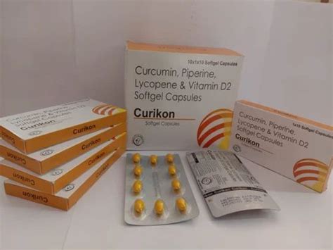 Curikon Nano Curcumin Piperine And Lycopene Vitamin D2 Tablets