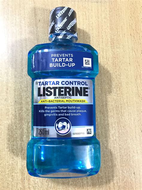 Listerine Tartar Control Antiseptic Antibacterial Mouthwash 250ml