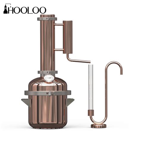 Hooloo 8l Copper Essential Oil Hydrosol Still Distiller