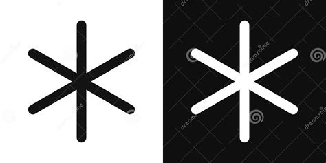 Asterisk Icon Set Password Or Passcode Asterisk Sign In Black Filled