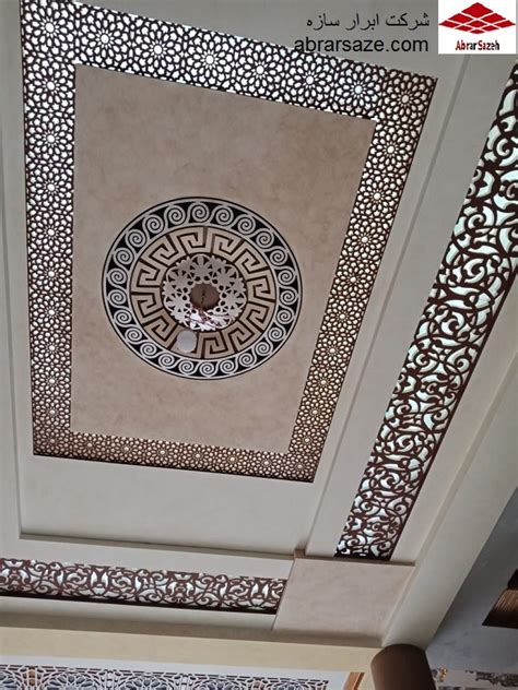 تایل سقف کاذب معرق Cnc جنس Pvc