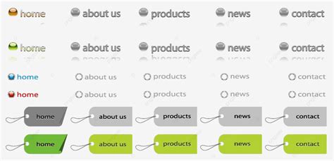 Vector Web Navigation Templates Original Site Tab Png And Vector