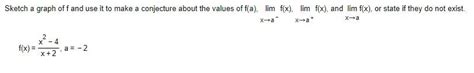 solved sketch a graph of f and use it to make a conjecture