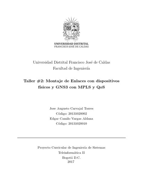 Taller Mpls Pdf Tecnología De Información Y Comunicaciones