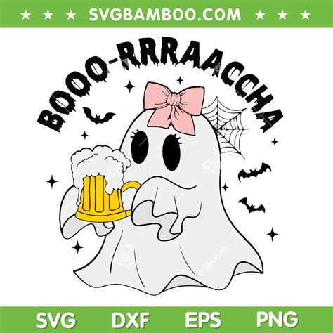 Boo Rracha Halloween Ghost Svg Png Borracha Ghost