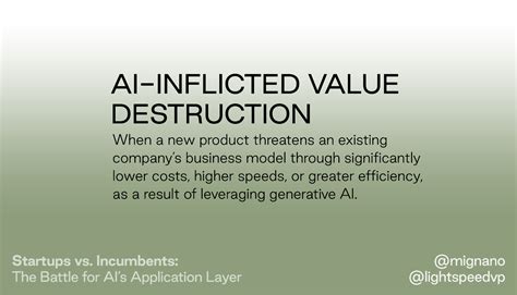 Startups V Incumbents—the Battle For Ais Application Layer Lightspeed Venture Partners