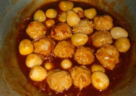 Resep Bakso Dan Telur Puyuh Saus Asam Manis Favorit Oleh Widi Cookpad