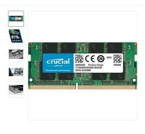 Ddr4 Ram Crucial 4gb Ddr4 2666 Sodimm Laptop Basic Green From Mumbai
