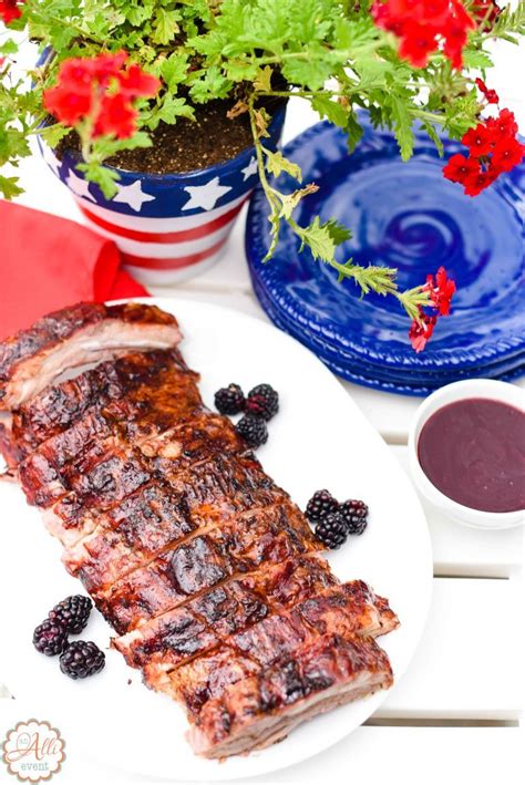 Blackberry Glazed Grilled Ribs Recipe Ribs On Grill Rib Recipes