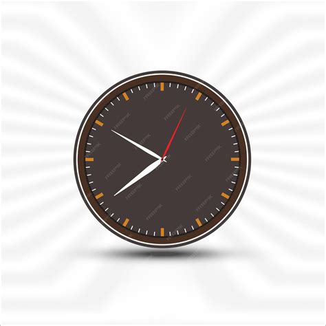 Premium Vector Modern Wall Clock Design Template