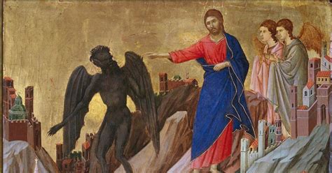Desideria Domingo de la Semana de Cuaresma CRISTO TENTADO POR EL DIABLO por Julián López Martín