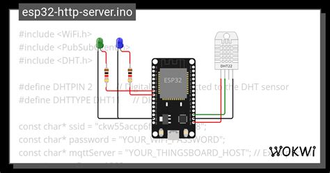 ESP32 DHT22 ThingsBoard Neraka Wokwi ESP32 STM32 Arduino Simulator