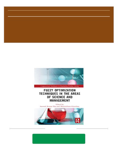 Fuzzy Optimization Techniques In The Areas Of Science And Management 1st Edition Santosh Kumar