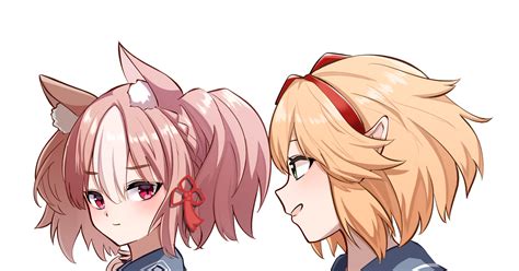 Shadowverse Yuri Uniform 一緒に登校するリザとセッカ Pixiv