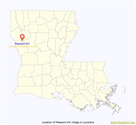 Map Of Pleasant Hill Village Louisiana Thong Thai Real