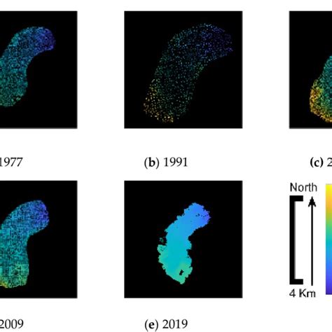 initial rasterized point clouds a 1977 b 1991 c 2001 d