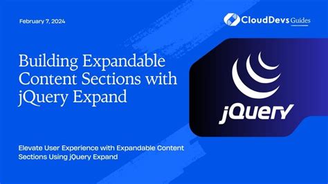 Building Expandable Content Sections With Jquery Expand
