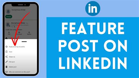 How To Feature My Post On Linkedin Linkedin Feature Post Tutorial