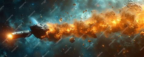 Premium Photo Asteroid Mining Extracting Resources From Space Background