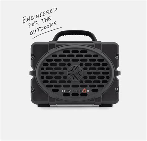 Turtlebox Gen 3 Speaker Thunderhead Gray 120db Outdoor Sound Ip67