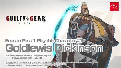 Goldlewis Dickinson Kicks Off Guilty Gear Strive Season Pass Hey