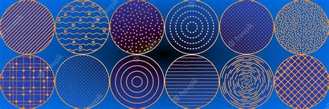 Premium Vector Circles Of Different Textures Abstract Background Design Elements
