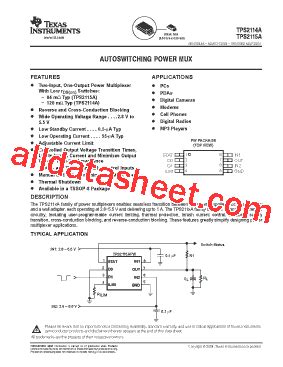 TPS A Datasheet PDF Texas Instruments