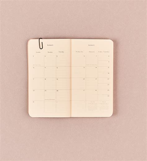 Nude 2021 Pocket Planner Write Concept