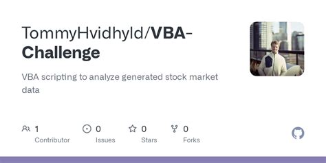 GitHub TommyHvidhyld VBA Challenge VBA Scripting To Analyze Generated Stock Market Data