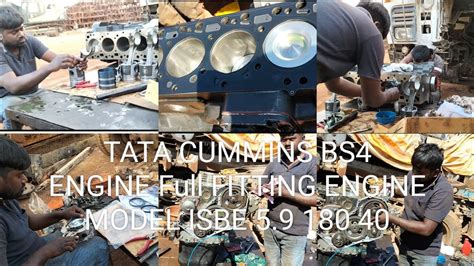 Tata Cummins Bs4 Engine Full Fitting Engine Model Isbe 59 1 02 Engine